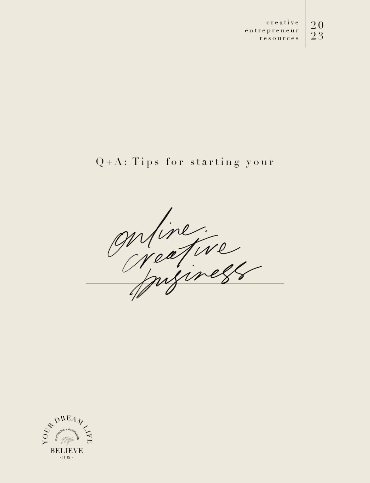 Q+A Tips for starting your creative biz - tatianasoash.com